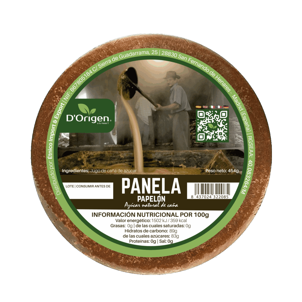 Panela ( Papelon ) D'Origen Redonda 454 g - ECL Shop